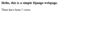 Simple Django Web App - deparkes